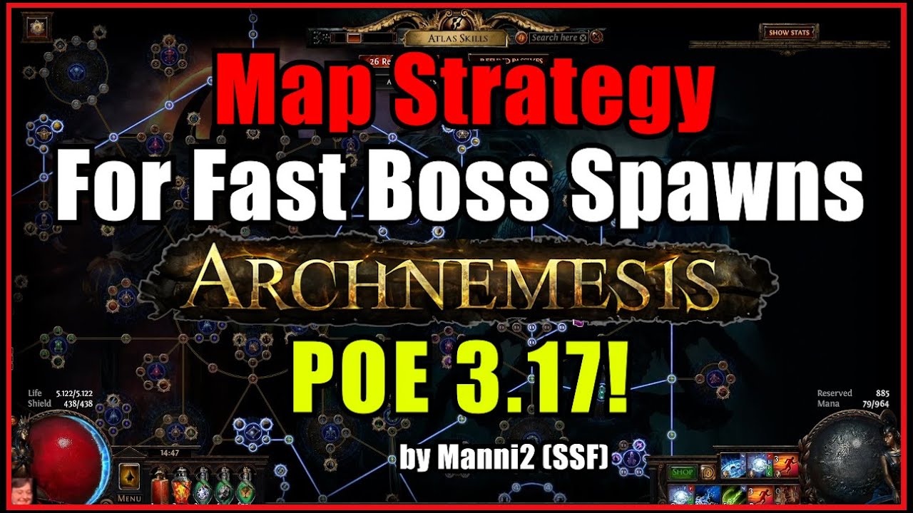 ⚡ POE 3.17 ⚡ Manni2 - Map strategy for fast boss spawns - YouTube