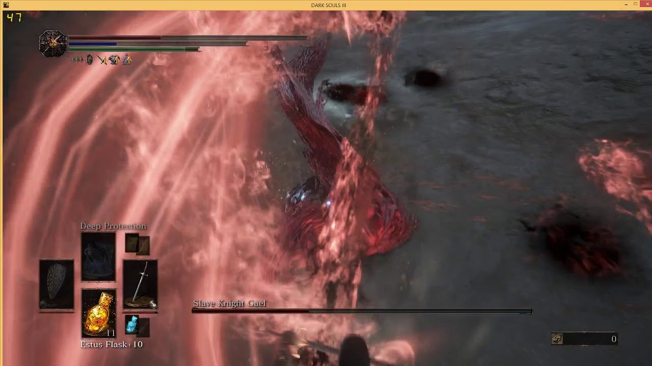 [Ds3] Slave Knight Gael boss fight (NG+ 7) - YouTube