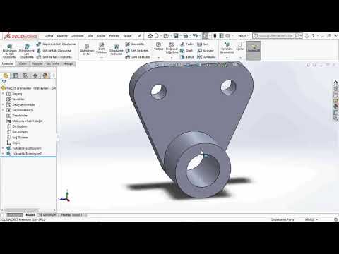 Solidworks makine parçaları çizimi ------#yatak2------  Exercise-16