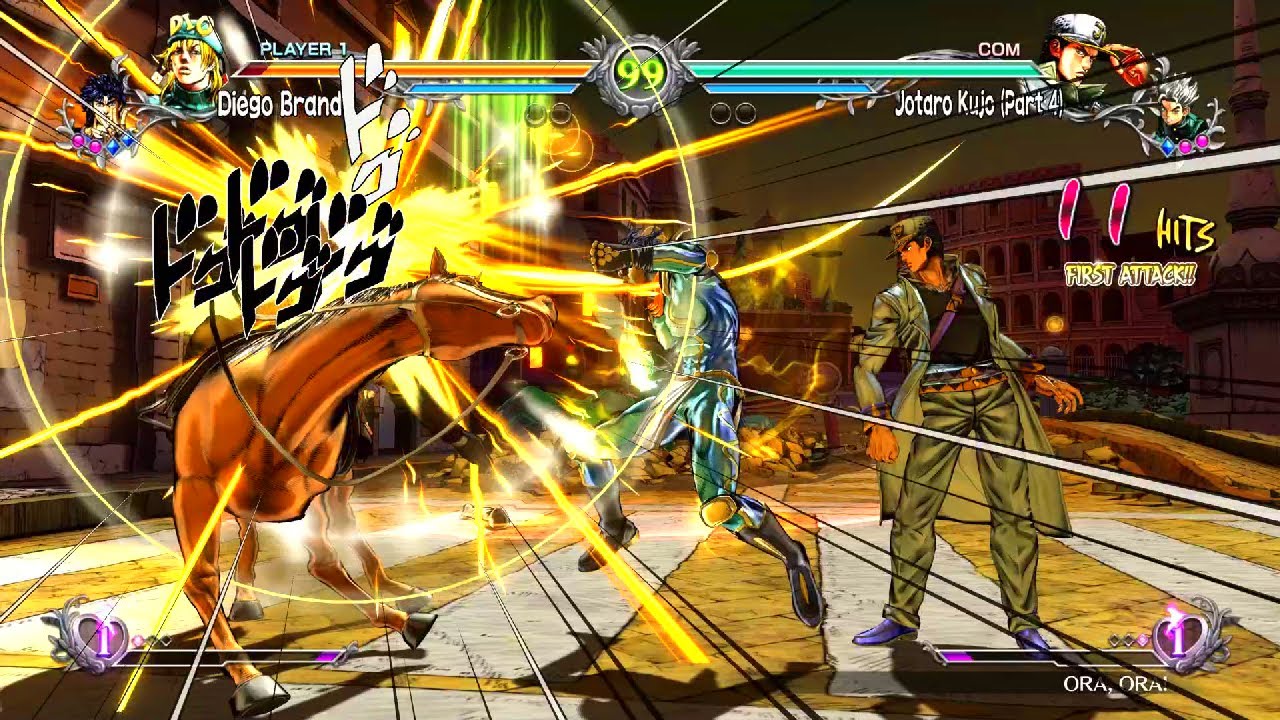 DIEGO BRANDO vs JOTARO KUJO Part 4 (Hardest Difficulty) JoJo's All-Star ...