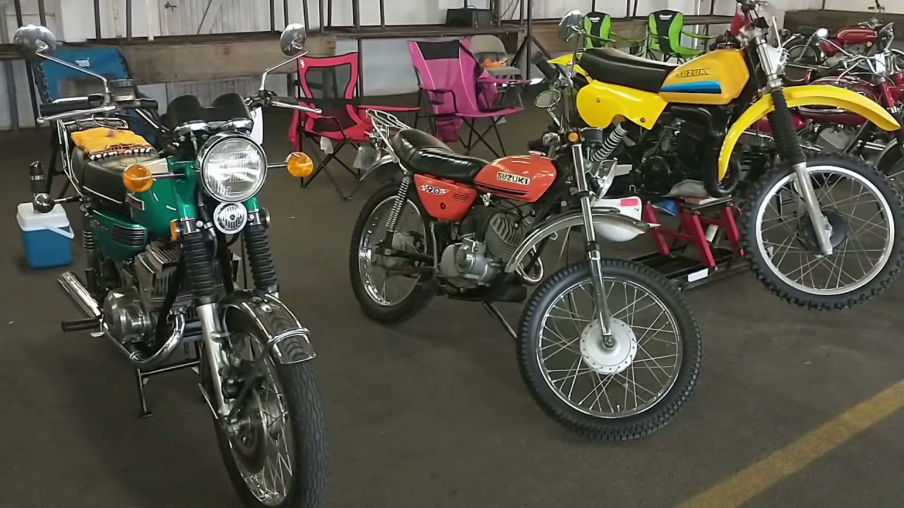 2021 Leesport vintage Japanese bike show and swap meet - YouTube