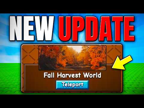 NEW FALL HARVEST UPDATE is OFFICIALLY Here! (Grow a Garden 2)