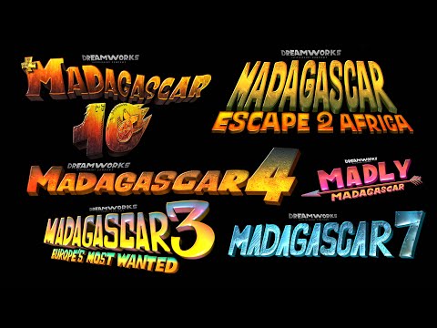 All Madagascar Trailer Logos (2005-2057) - REDESIGN CONCEPTS (4K)
