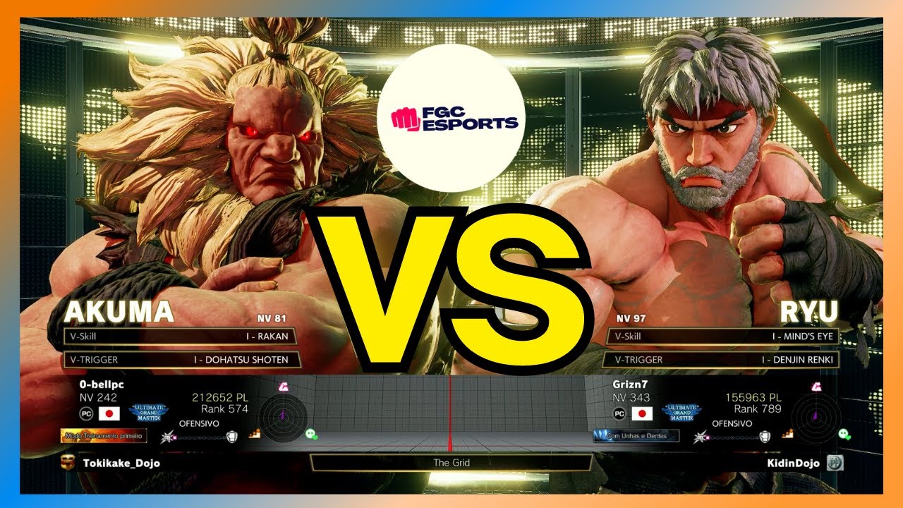 SFV CE | O-bell (AKUMA) vs Grizn7 (RYU) | STREET FIGHTER V CE | High ...