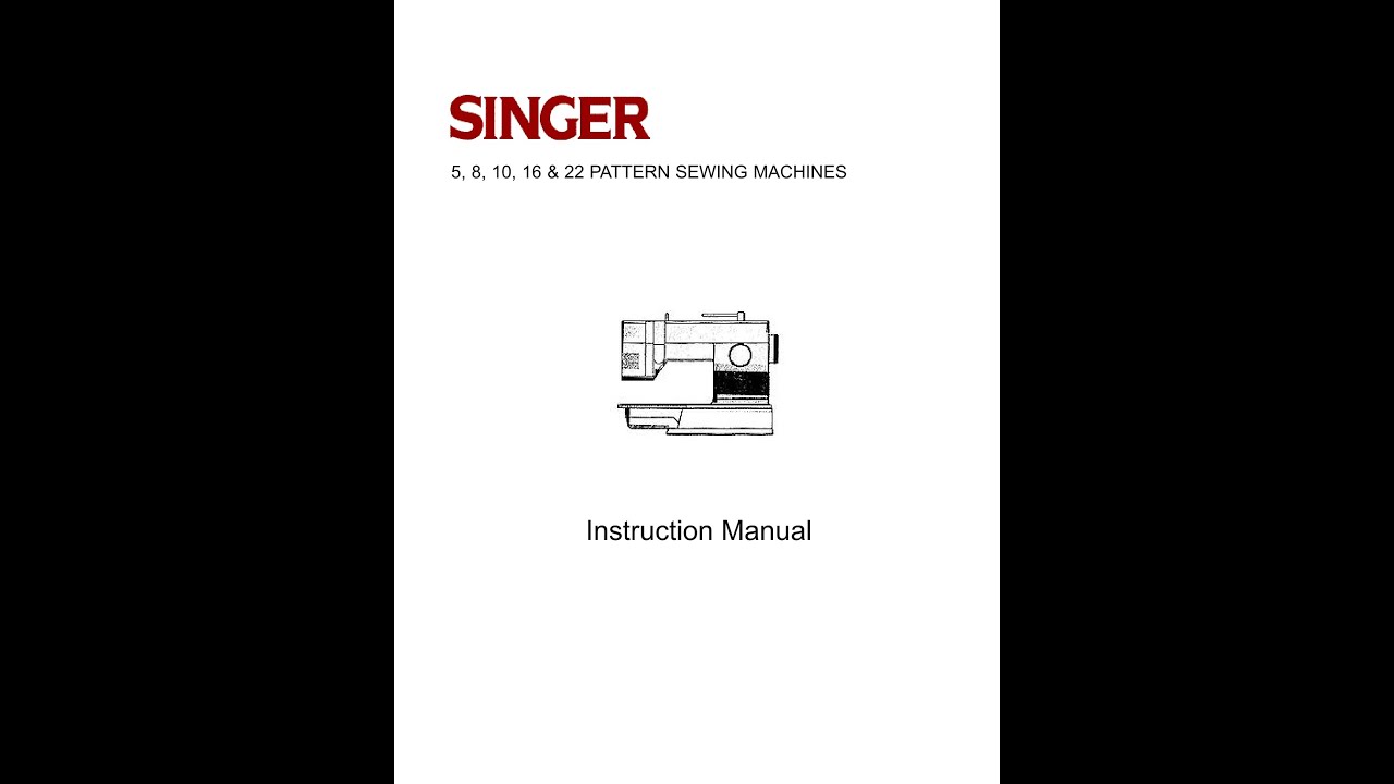 SINGER 9015 (01) PDF MANUAL - YouTube