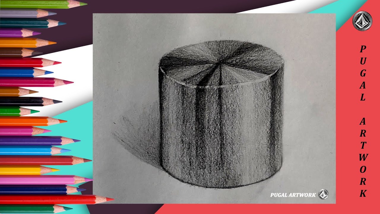 realistic steel pencil drawing - YouTube