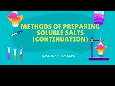 Methods of preparing soluble and insoluble salts - YouTube