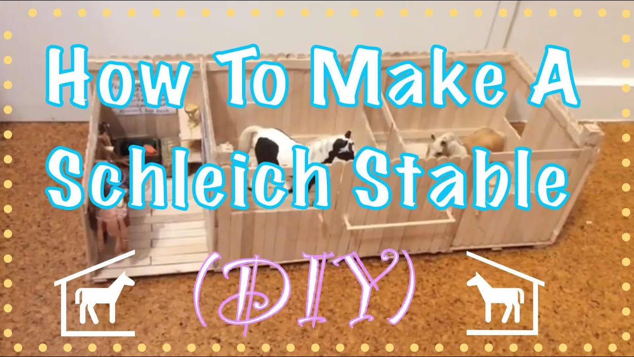 Horse Stable Designs Popsicle Sticks Stable Ideal For Schleich Horses.
