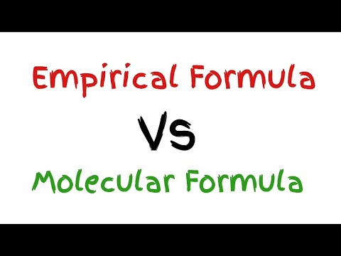 EMPIRICAL FORMULA VS MOLECULAR FORMULA - YouTube