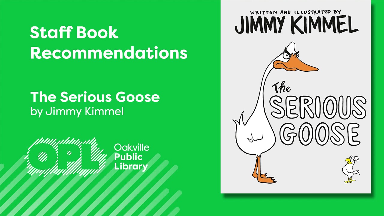 Book Talks: The Serious Goose by Jimmy Kimmel - YouTube