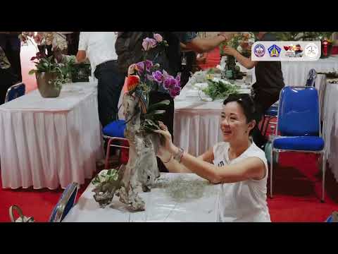 Lomba Merangkai Bunga Anggrek di Pameran Anggrek Internasional, Anggrek ...