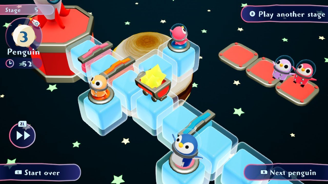 SPACE PENGUINS Gameplay 🐧 Nintendo Switch - Simple puzzler - YouTube