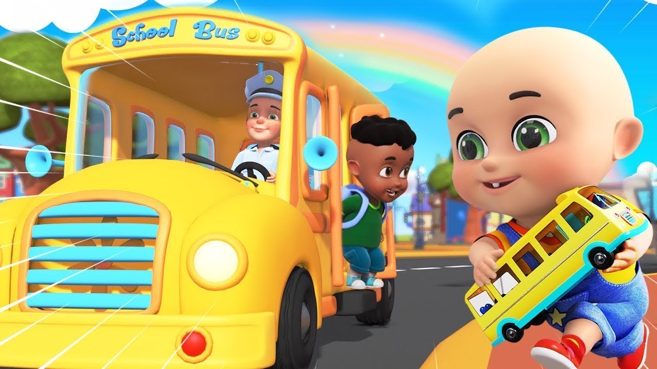 Wheels on the Bus Buckle Up Song 🚌🎶 | Pea Pea Nursery Rhymes & Kids ...
