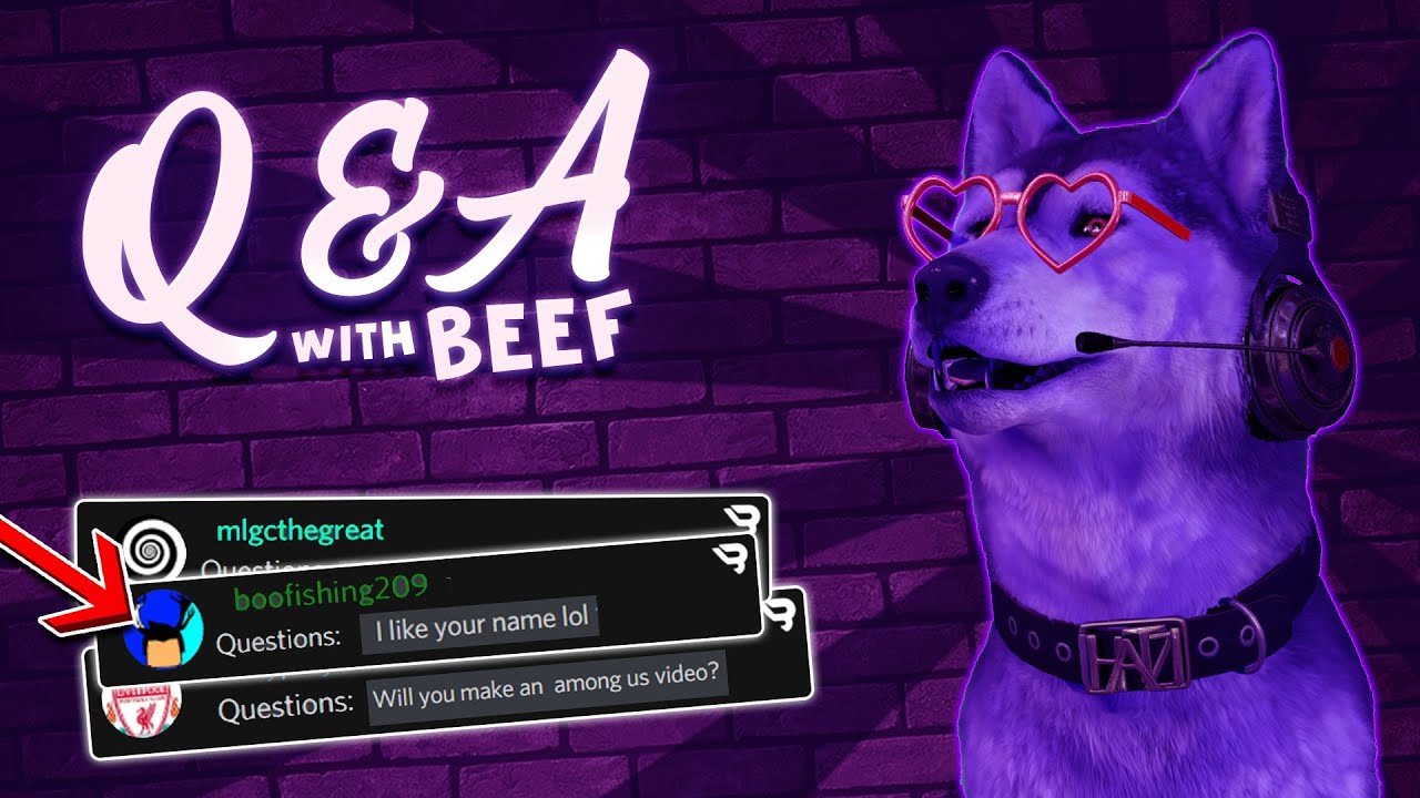 Q&A With Beef - (Answering Questions) - ROBLOX - YouTube