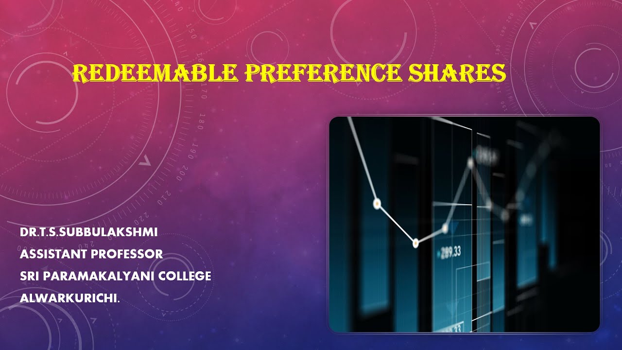 REDEEMABLE PREFERENCE SHARES- CONDITIONS FOR REDEMTION - YouTube