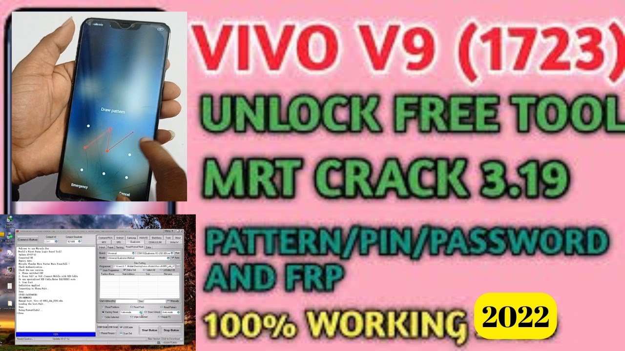 vivo v9 pattern unlock miracle | vivo v9 pattern unlock tool - YouTube