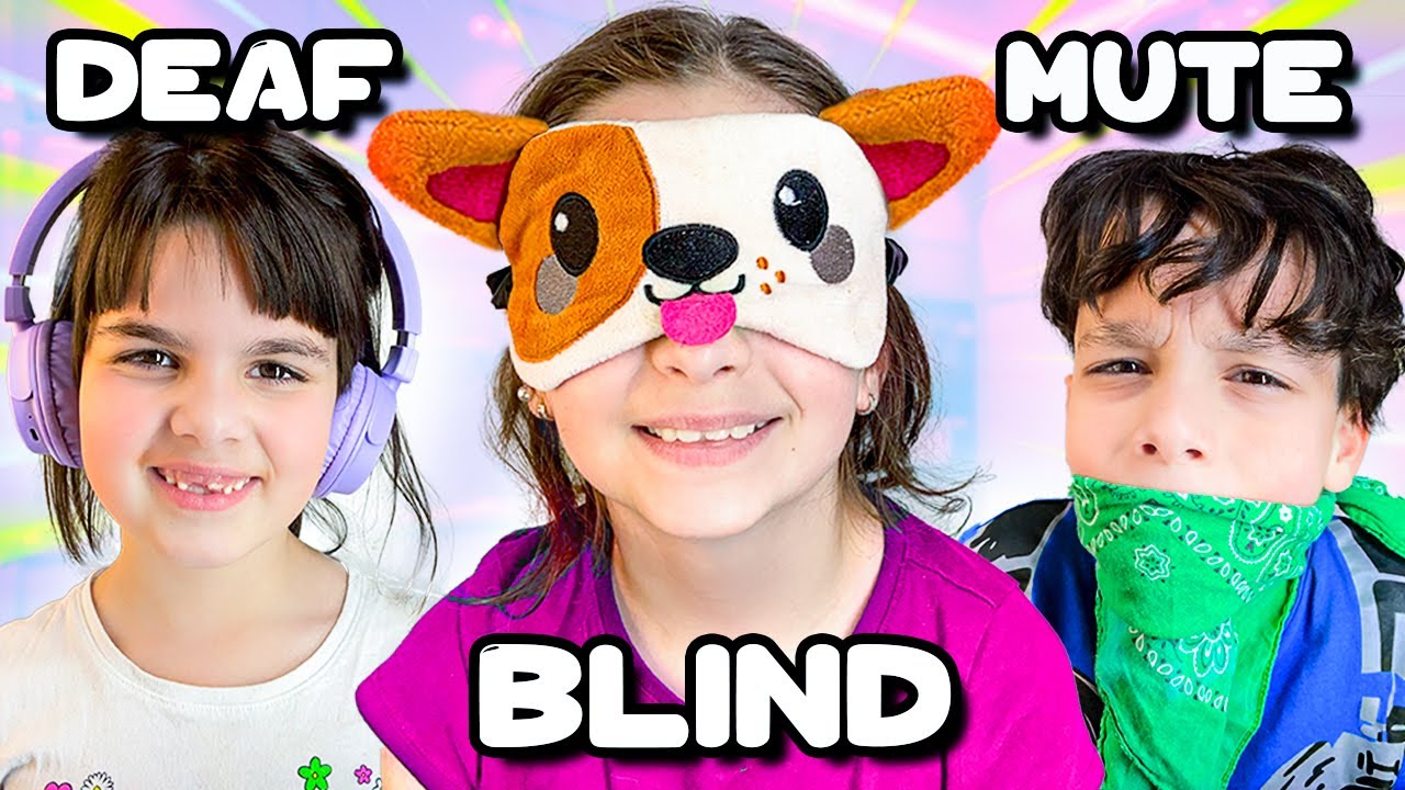 Blind Deaf and Mute Cooking Challenge! Mya and Fam Bake Brownies - YouTube