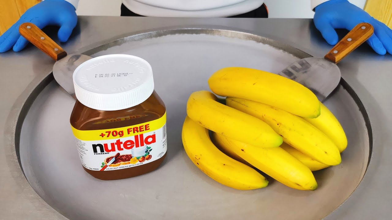 Nutella And Banana Ice Cream Rolls How To Make Delicious Rolled Ice