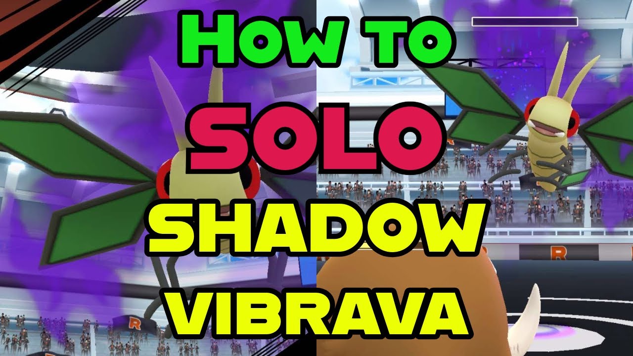 How to SOLO SHADOW VIBRAVA RAIDS in Pokémon Go! - YouTube