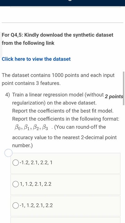 Introduction To Machine Learning Nptel Week 4 Assignment Solutions Jan 2023 Youtube