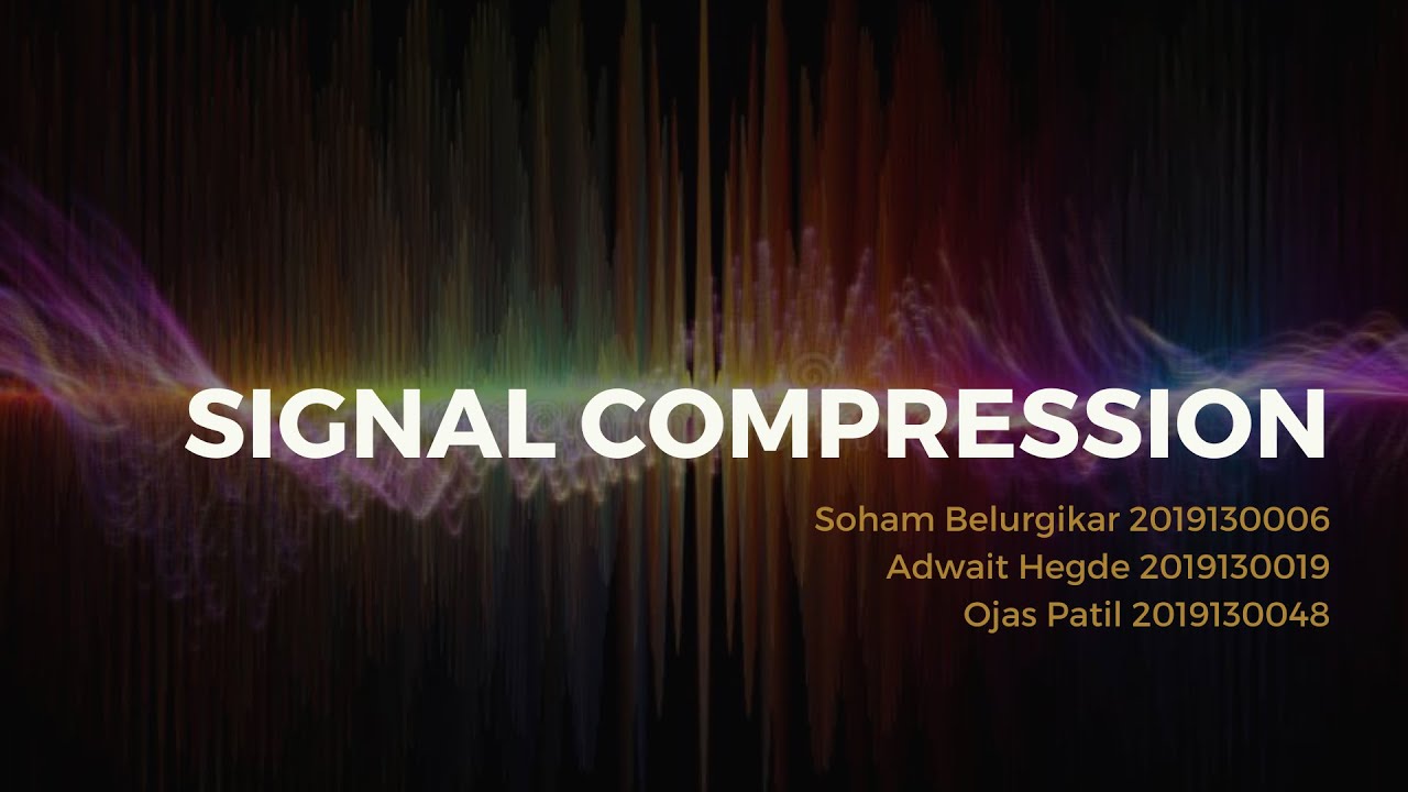 Signal Compression in Foundation of Signal Processing - YouTube