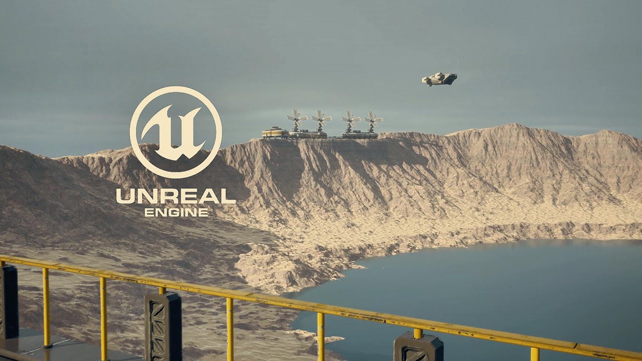 Unreal Engine 5 Real-time Rendering |Scifi Platform - YouTube