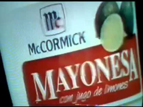 Comercial mayonesa McCormick 1991 (México) - YouTube