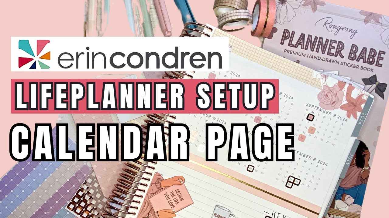 How to Color Code || Erin Condren LifePlanner Setup || Calendar Page ...