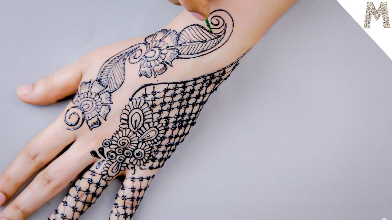Simple and Easy Full Hand Back side Mehndi Design 2019 / Mehendi ...