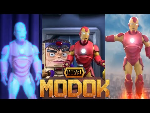 All Iron Man appearances in MODOK - HULU Season 1