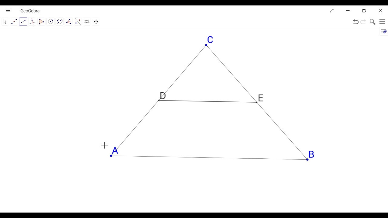 Mid Point Theorem | GeoGebra App - YouTube