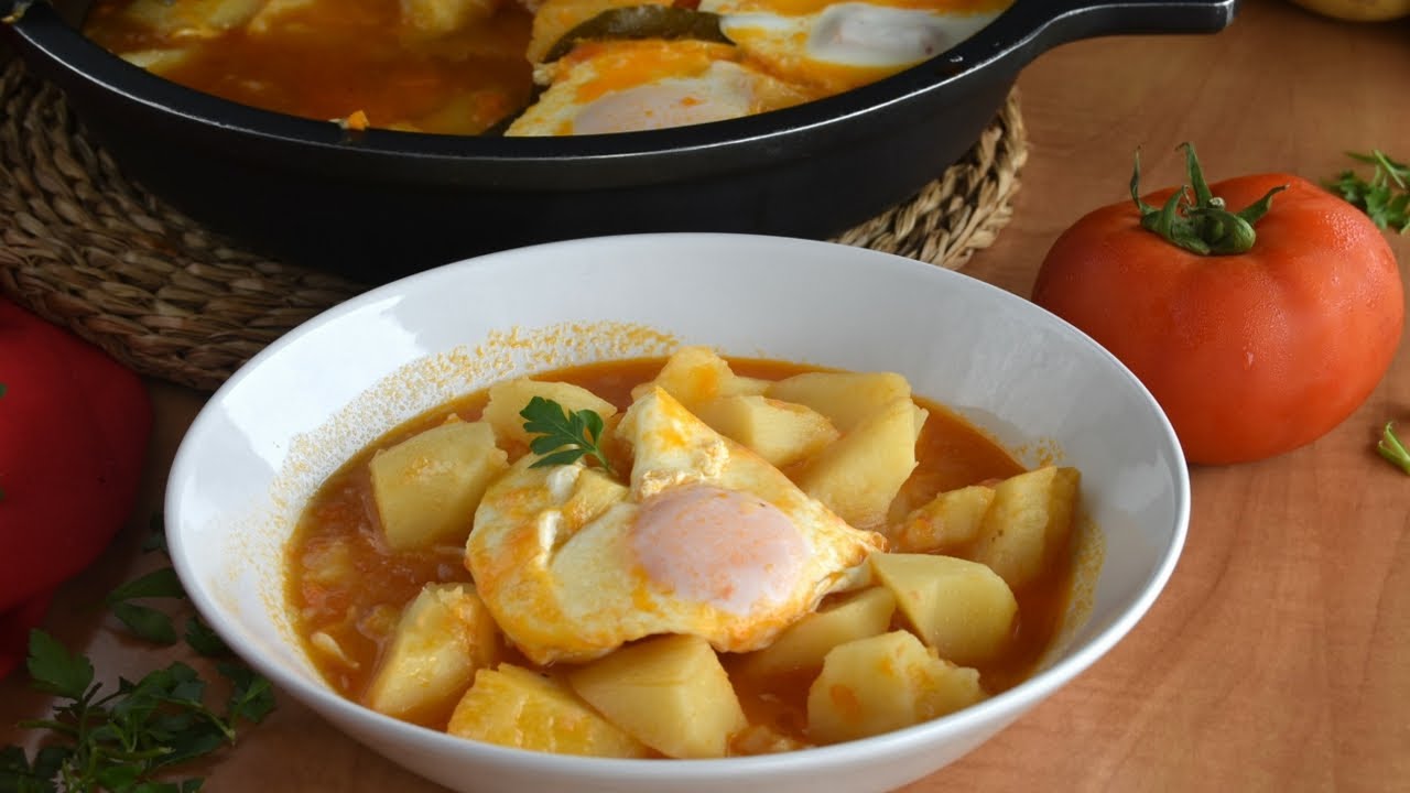 👌 Patatas guisadas con huevo UN PLATO SENCILLO, ECONÓMICO Y BUENÍSIMO ...