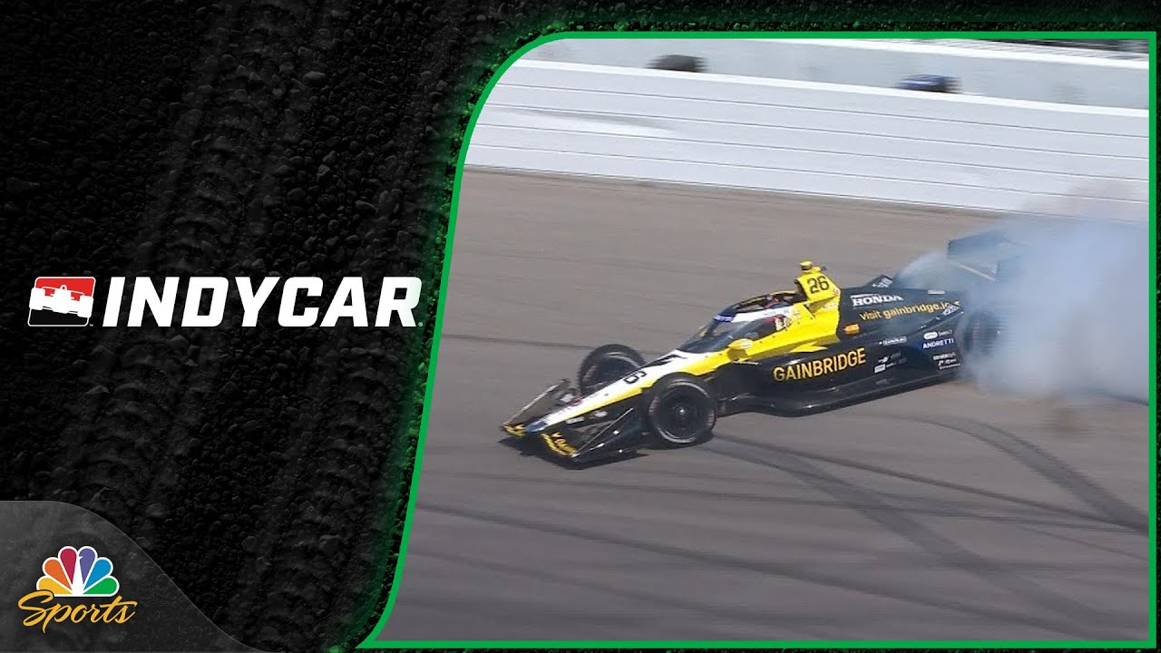 Colton Herta goes around during IndyCar qualifying at WWT Raceway ...