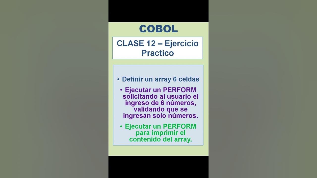 #cobol #programación #cursos Ejecutar rutinas - Todos los PERFORM en ...