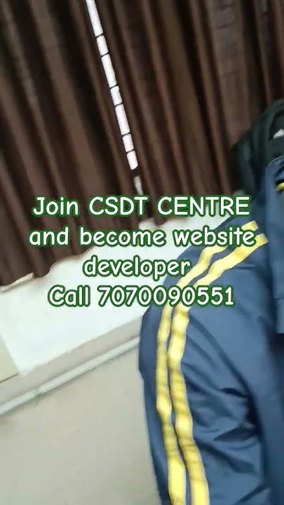 Website development course at CSDT CENTRE PATNA - YouTube