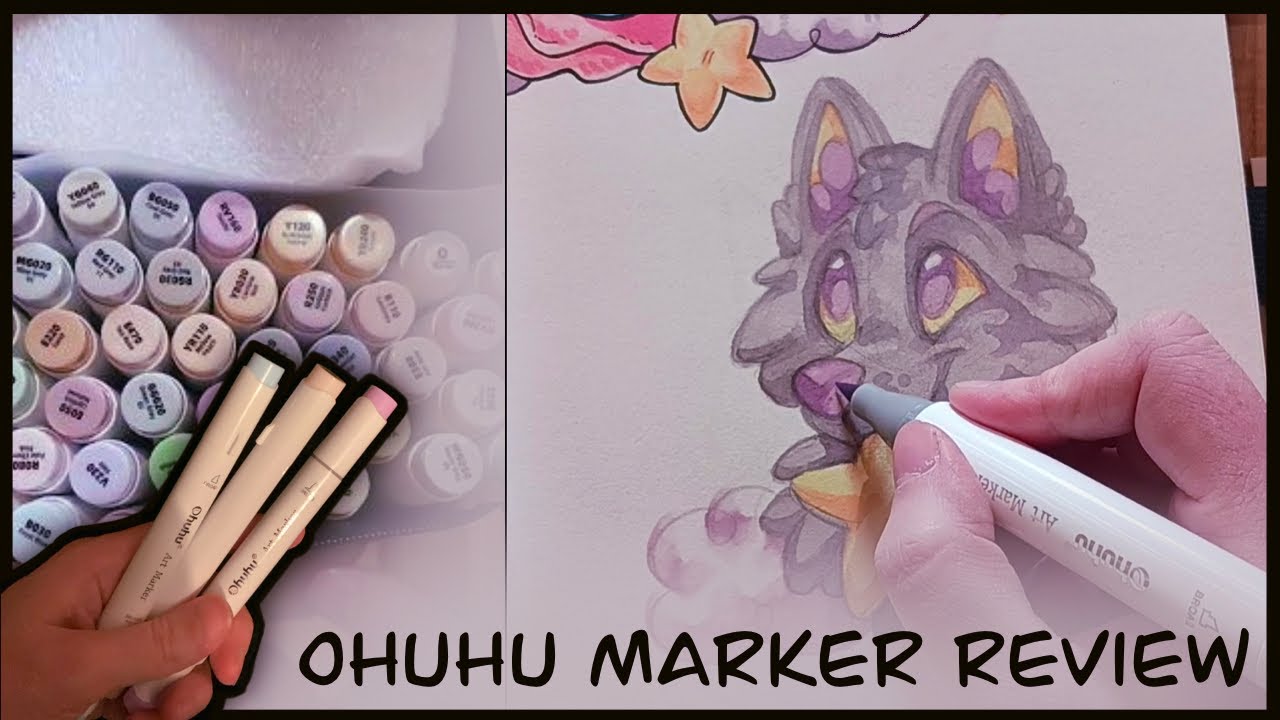 OHUHU Pastel Markers 🎨 (Trying alcohol markers for the first time!) - YouTube