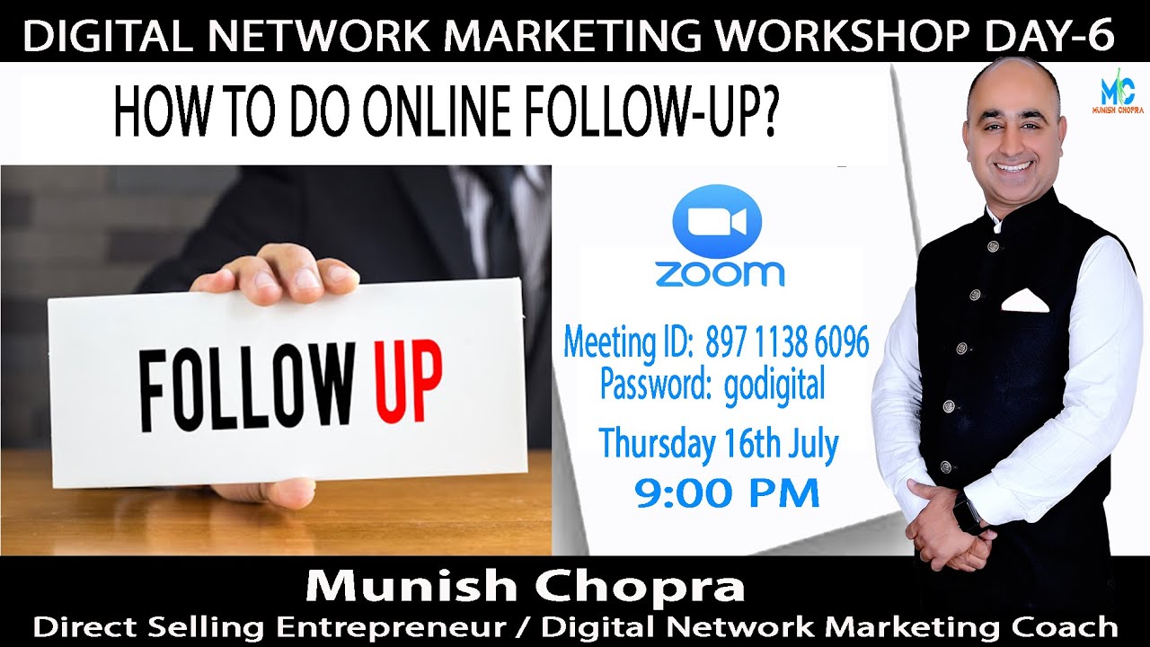 How to do Online Follow-Up in MLM? |Digital Network Marketing Workshop ...