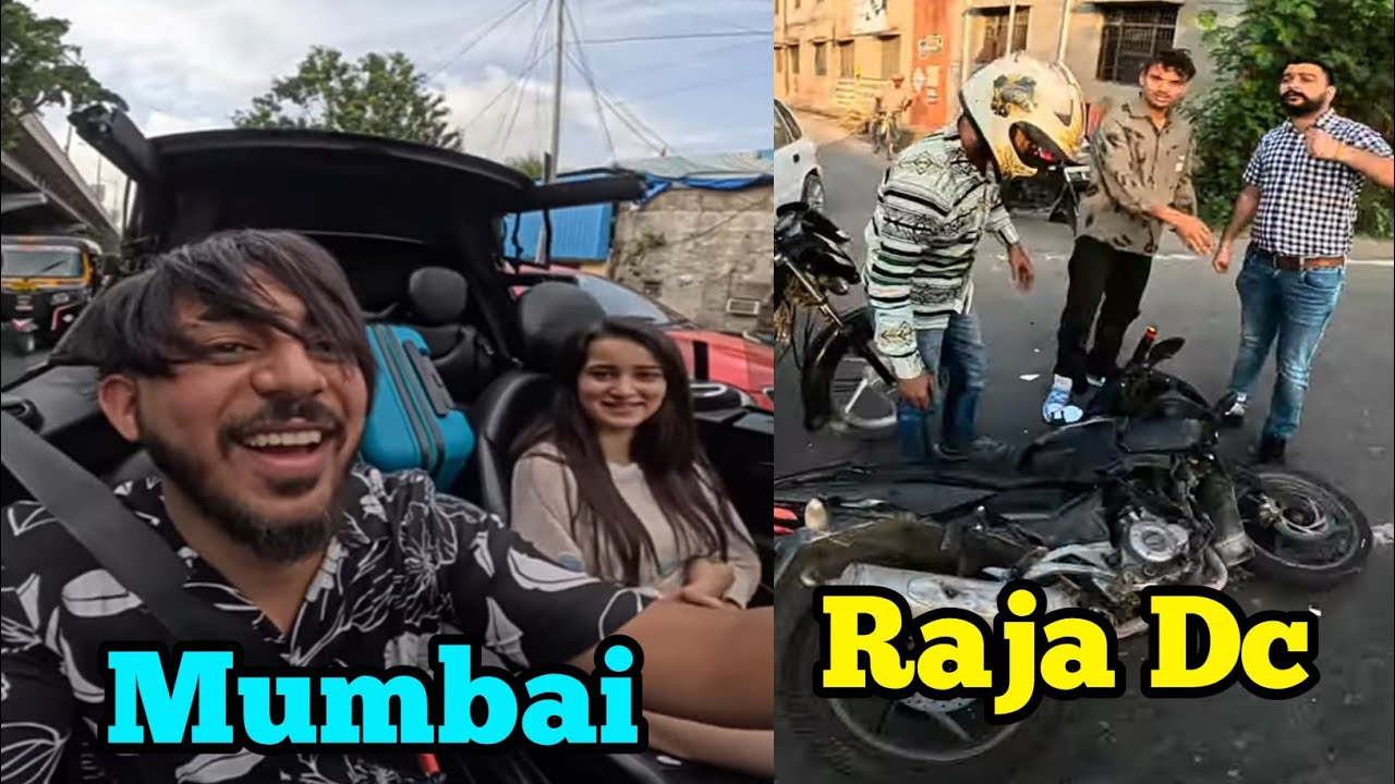Raja DC Accident & Aamir Majid Mumbai With Girlfriend 💕 - YouTube