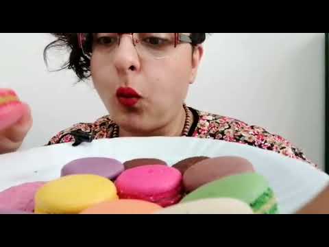 ASMR TÜRKÇE MAKARON  MUKBANG ÇOK OSTEDİNİZ BEN YAPTİM 😁