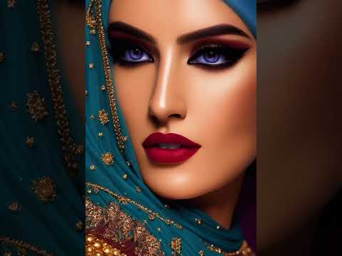 AI art arab hijab girl beautiful