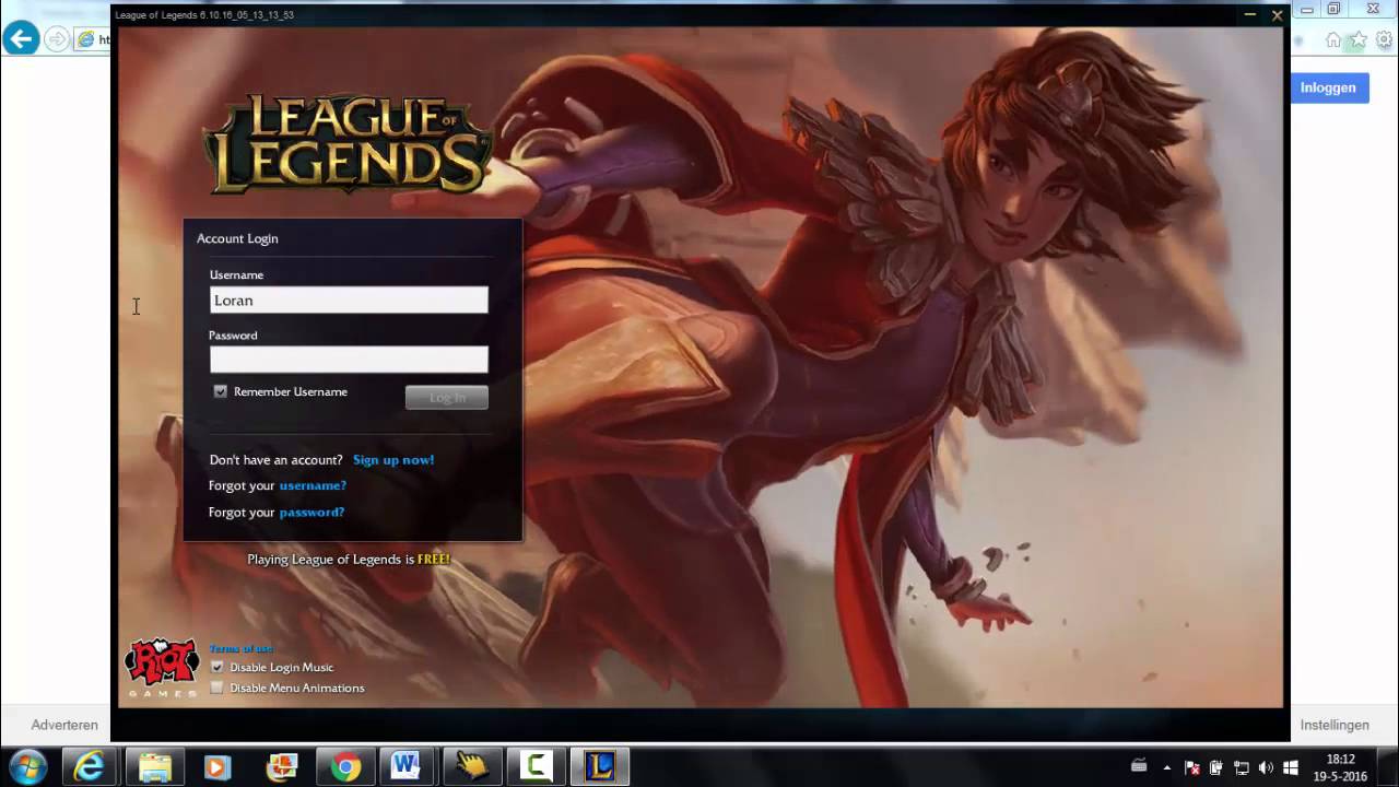 League of Legends: Log in (tutorial) - YouTube