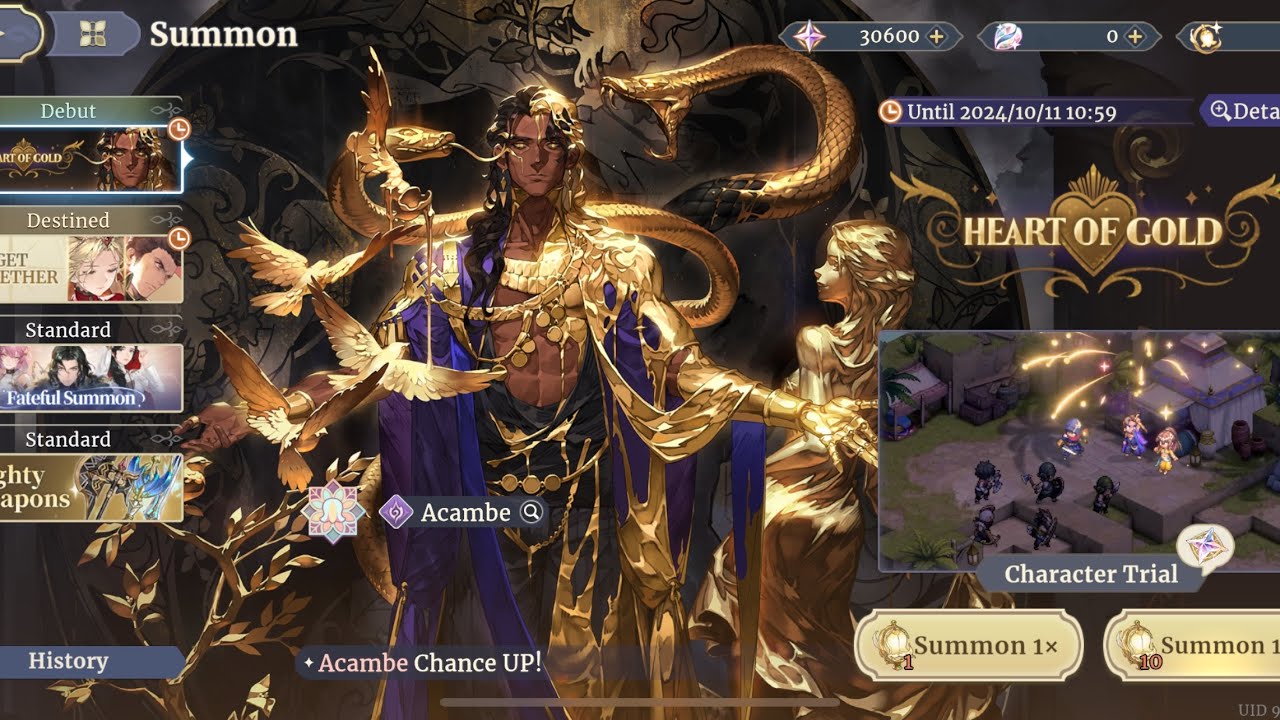 Sword of Convallaria Acambe Pulls - YouTube