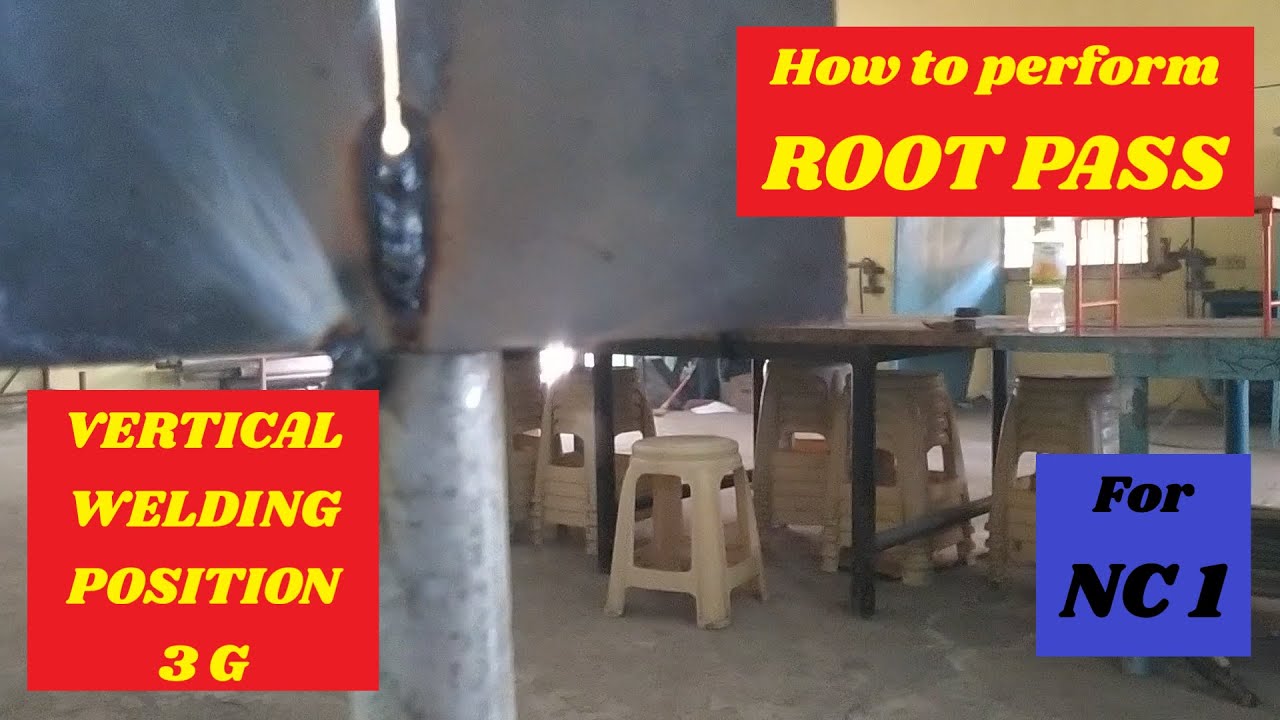 ROOT PASS in Vertical Welding Position - YouTube
