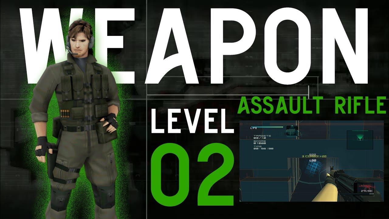 PLISKIN: Weapon - ASSAULT RIFLE Level 02 | MGS2: VR Missions (TOP ...