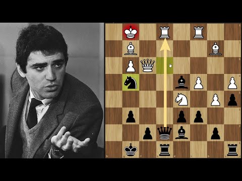 KASPAROV'UN KORKUNÇ DERİNLİKTE AT, VEZİR FEDASI!!