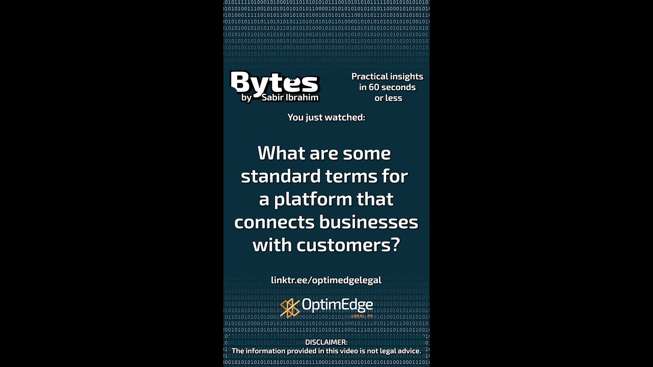 Bytes Episode 90 - What are some standard terms for a platform ...