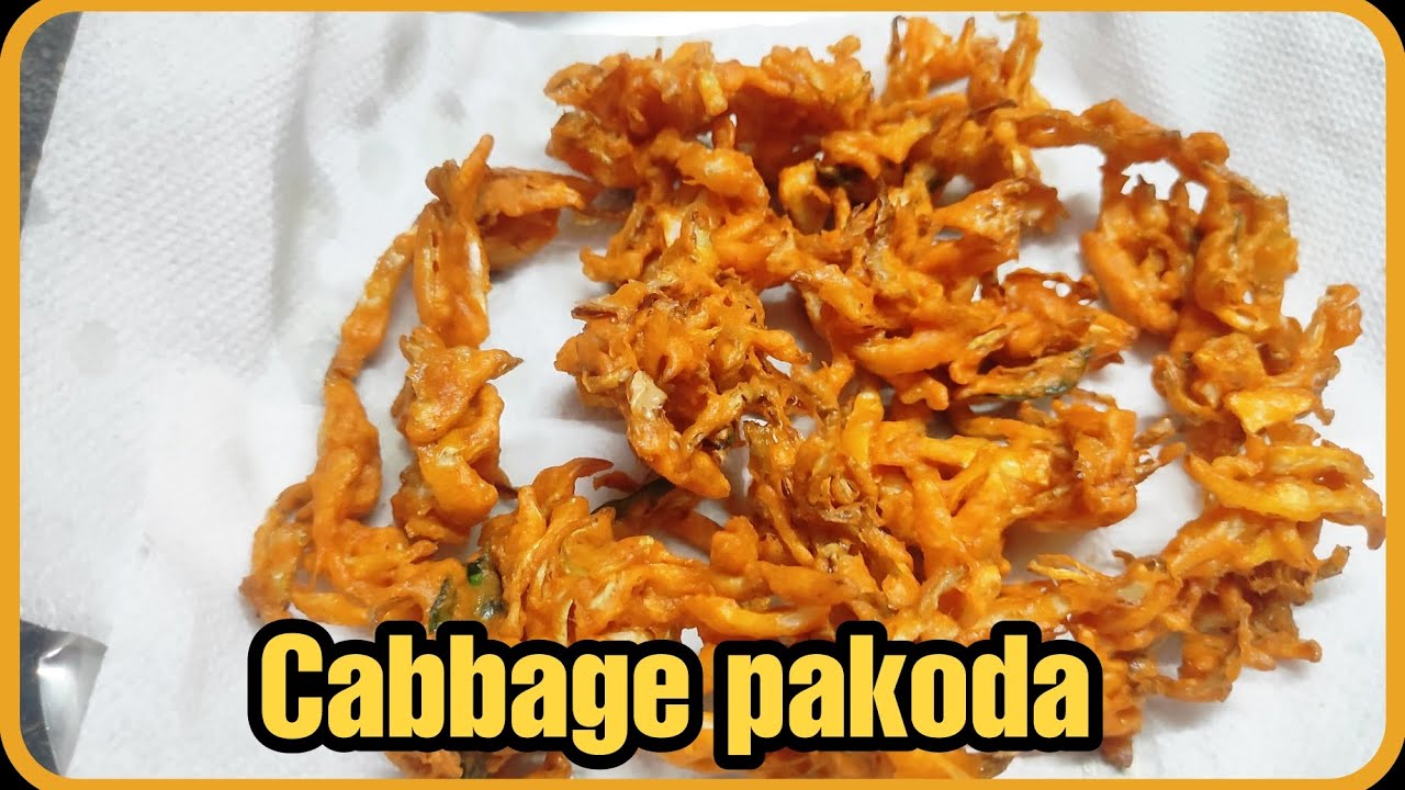How to make crispy Cabbage pakoda recipe | South Indian Style - YouTube