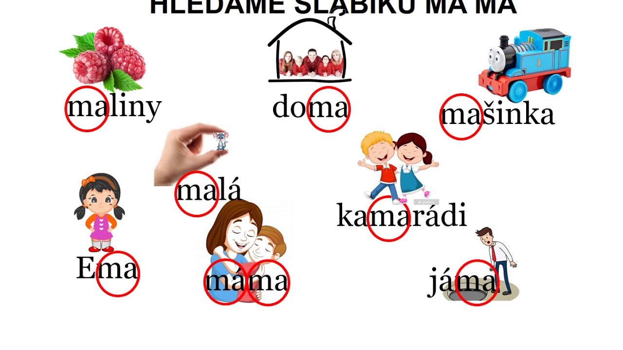 Vyvození slabiky ma má - YouTube