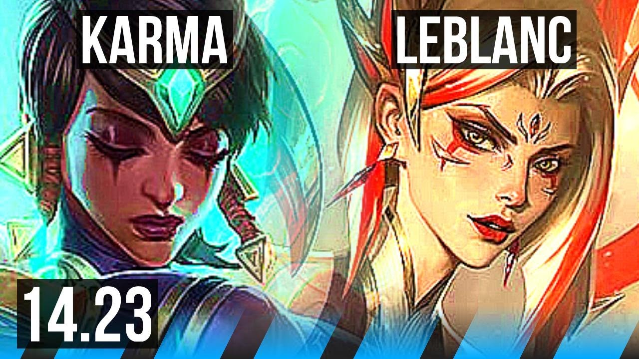 KARMA vs LEBLANC (MID) | KR Master | 14.23 - YouTube