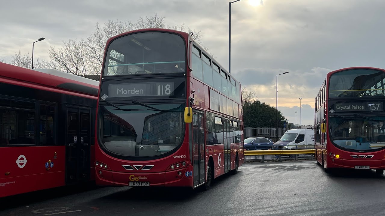 FRV. London Bus Route 118: Brixton - Morden Wright Gemini 2 B9TL WVN22 ...